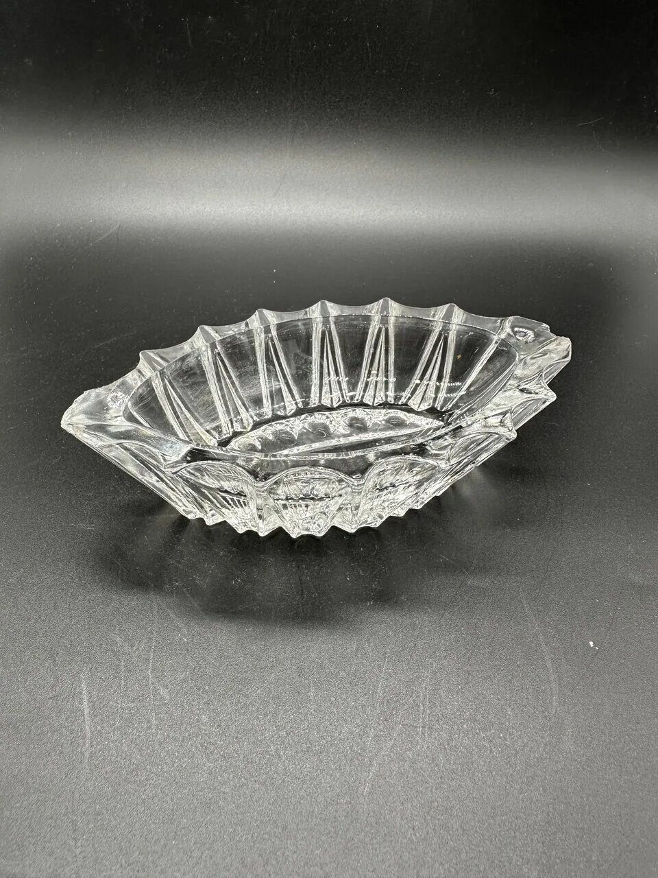 Хрустальная вазочка для варенья и икры ссср 1970 годы винтажная