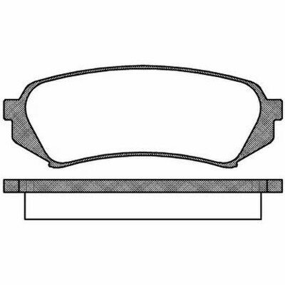 Колодки тормозные задние REMSA 0706.00 Toyota Land Cruiser 100 4, 7, 3, 0tdi, 4, 2tdi 98->
