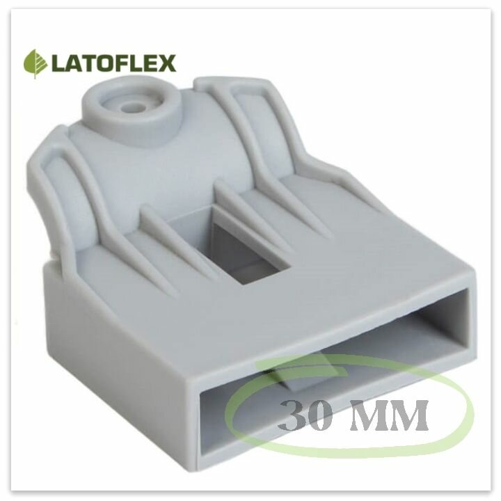 Латодержатель на трубу 30 мм комплект 6 штук серый для французской раскладушки.