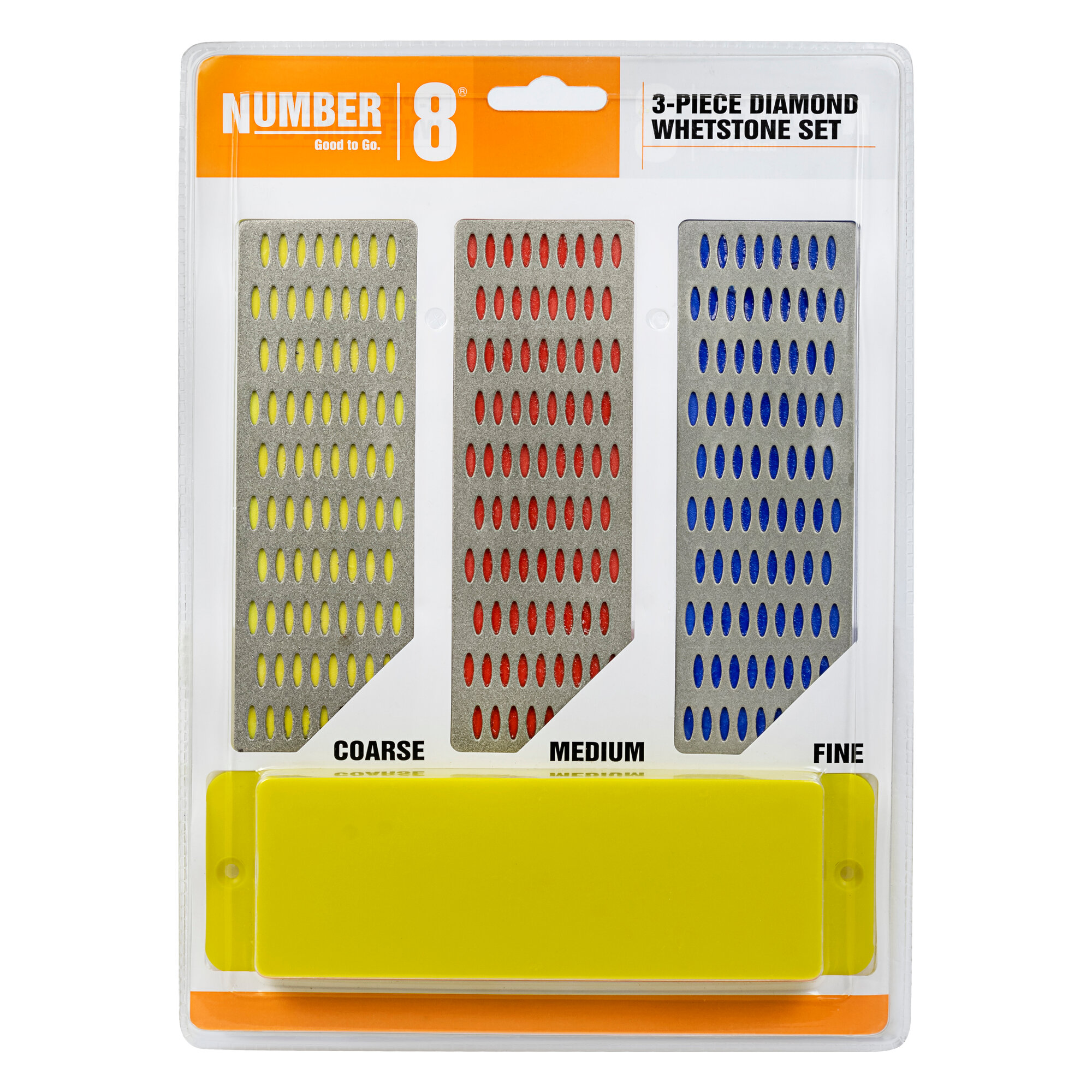 Набор алмазных ручных брусков DLT, зерн.#200, #300, #400, 51х3,5х153мм, 3шт, арт.1174