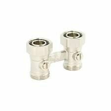 Узел радиаторный со встроенными кранами HВ Uni-Fitt. 3/4"EK х 3/4"EK