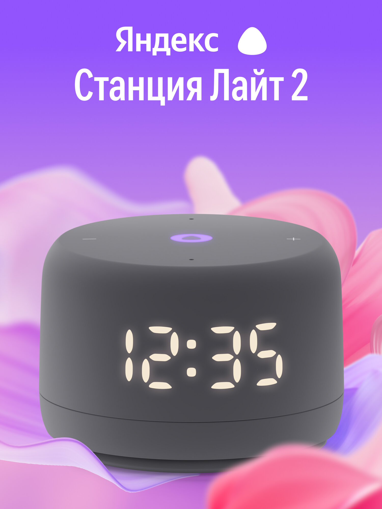 Умная колонка Яндекс Станция Лайт 2 с Алисой, графит, 6Вт