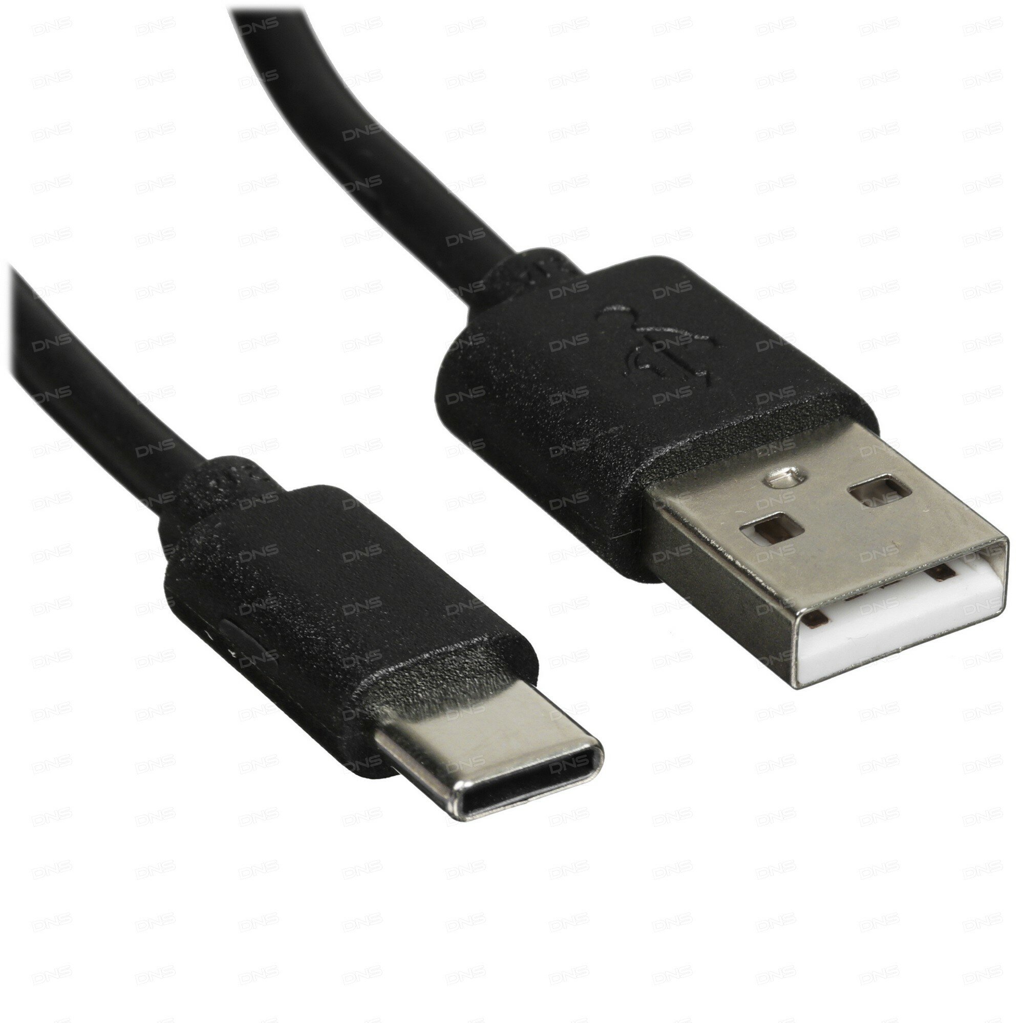 Кабель круглый Aceline USB Type-C - USB 2.0 Type-A черный 1 м
