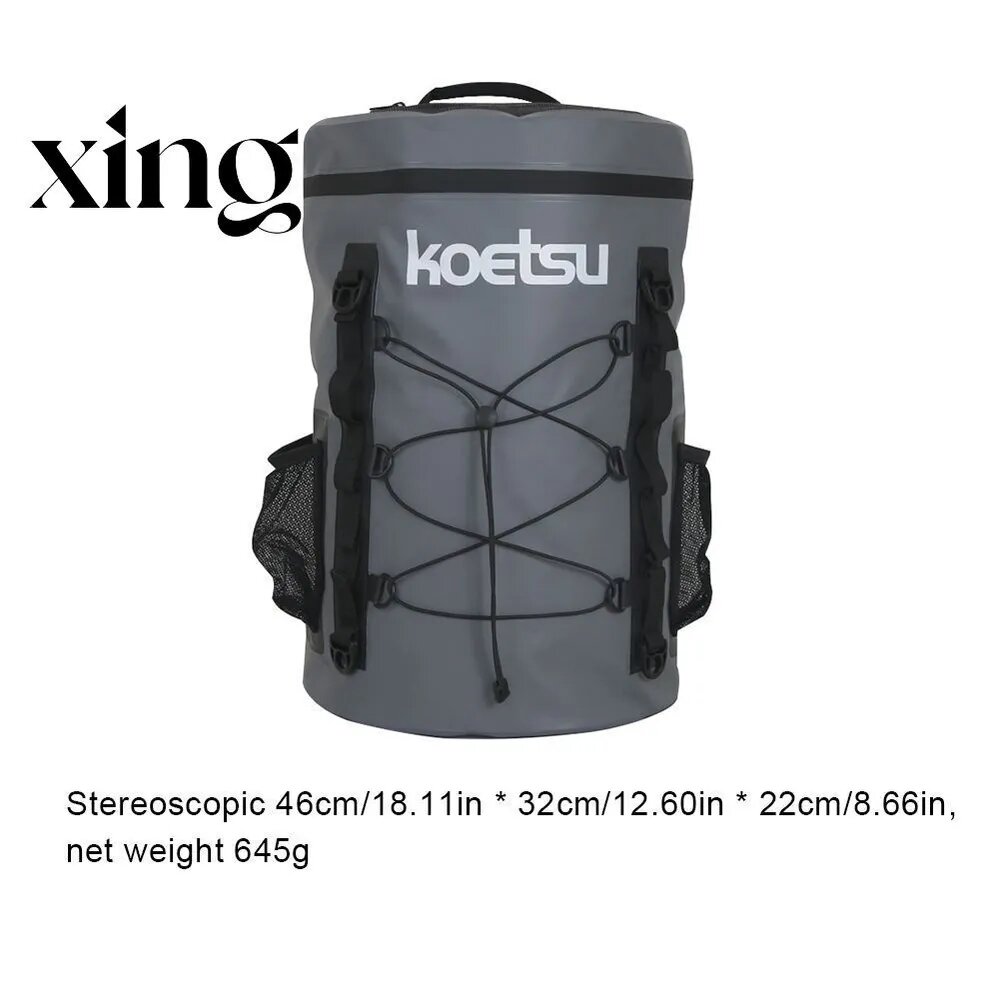 Рюкзак Koetsu для SUP-доски серый непромокаемый, сумка для серфинга, каякинга и сапа — фото 1
