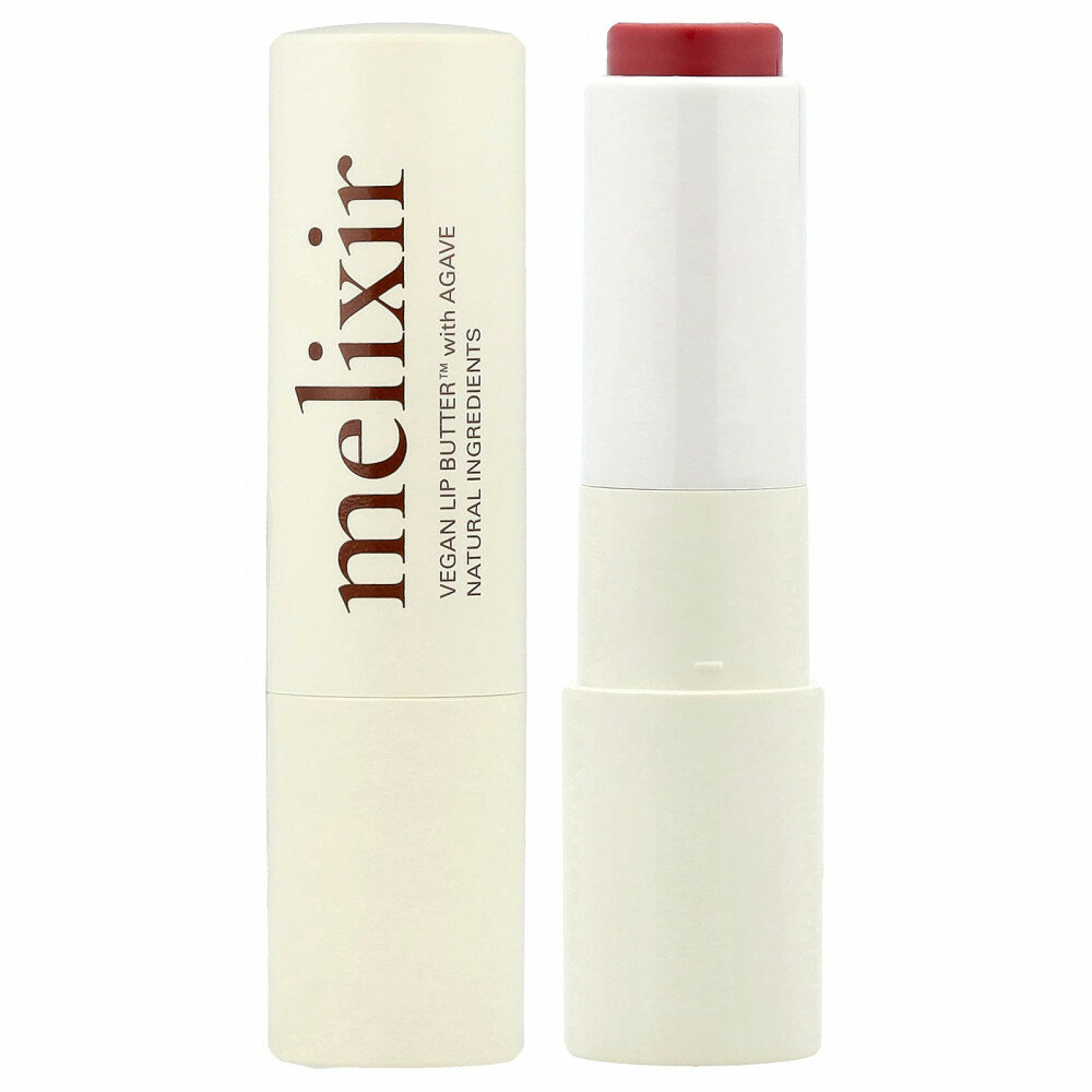Melixir, Vegan Lip Butter™ с агавой, оттенок 02 Nude, 3,9 г (0,13 унции)