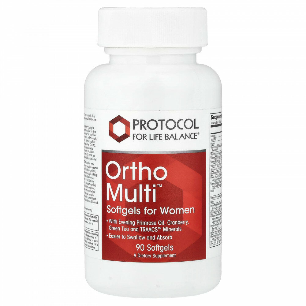 Protocol for Life Balance, Ortho Multi™, капсулы для женщин, 90 капсул
