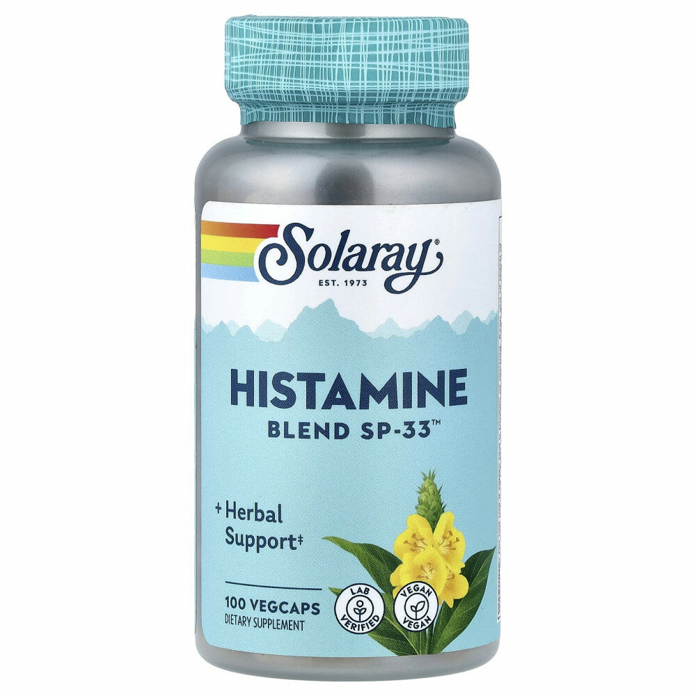 Solaray, Histamine Blend SP-33™, 100 растительных капсул