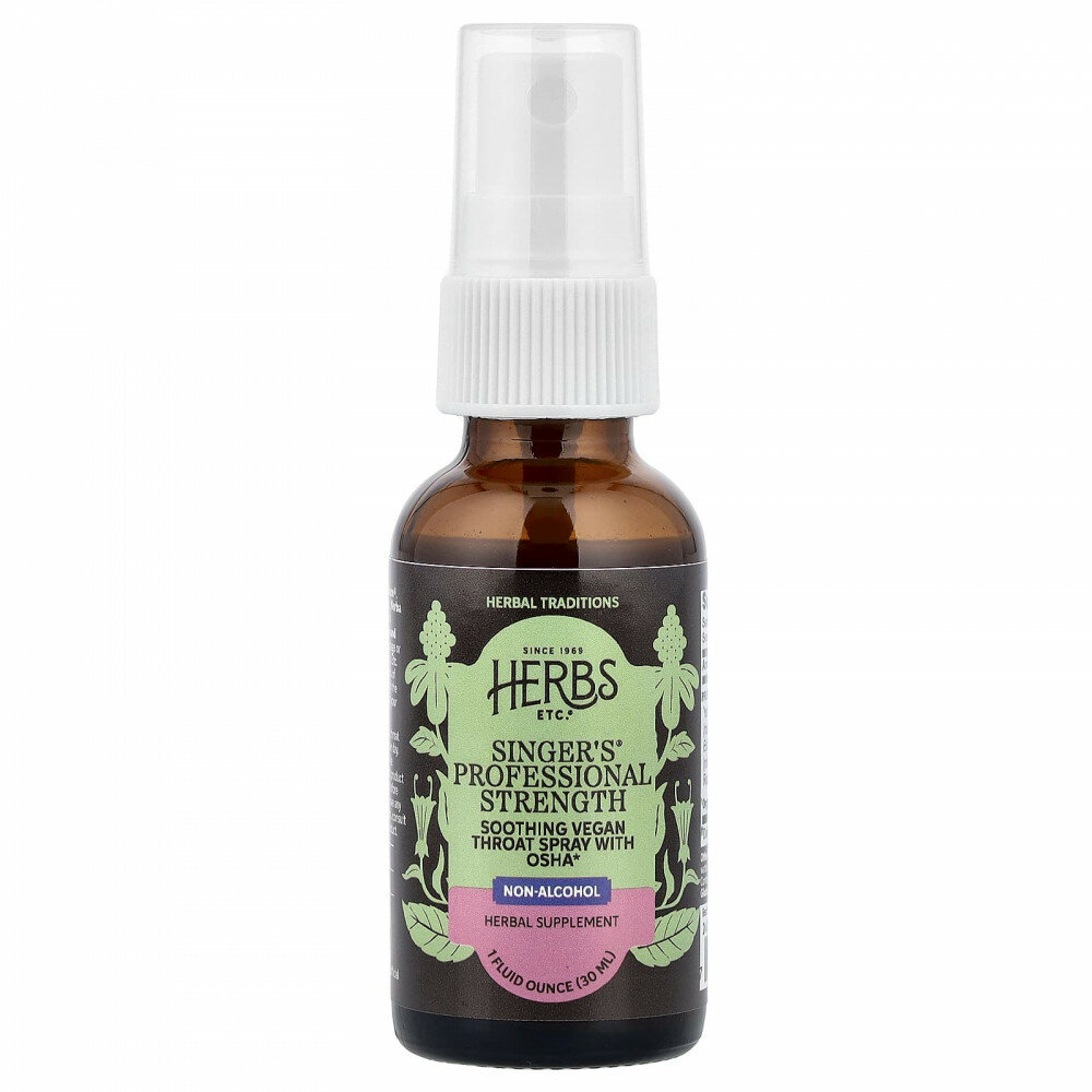 Herbs Etc, Singer's®, без спирта, 30 мл (1 жидк. унция)