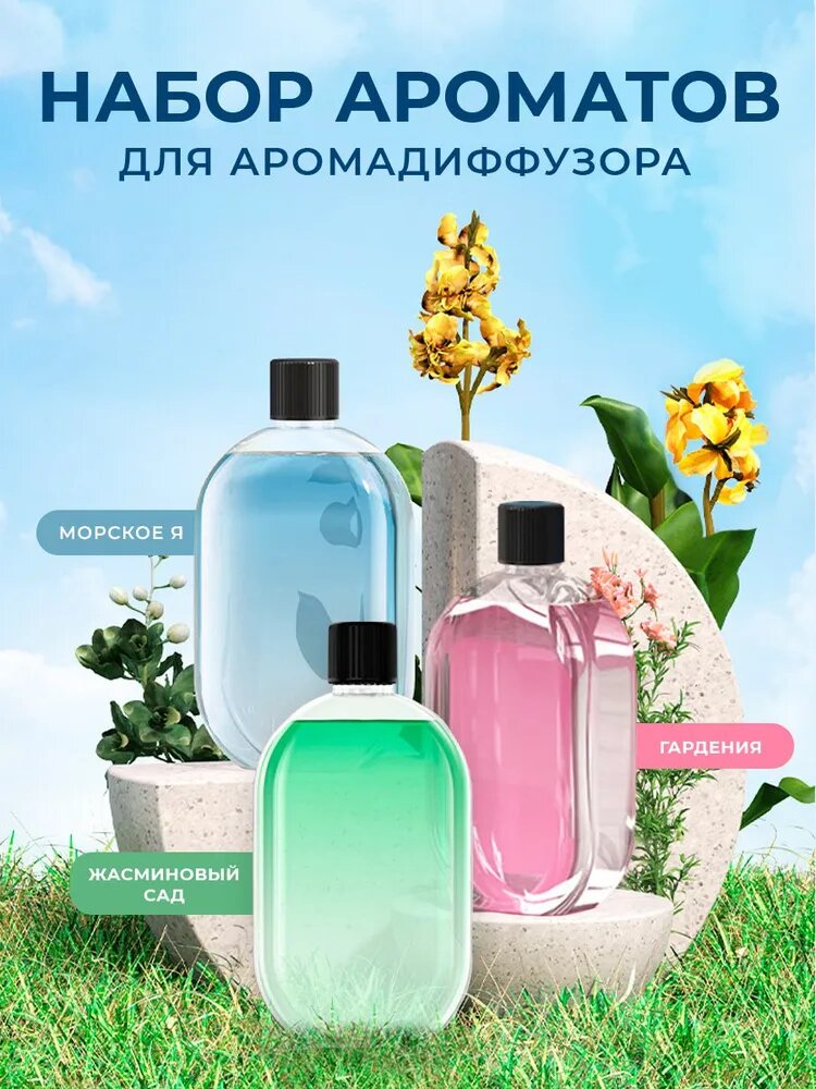 Аромат для дома, сменный, для автоматического аромадиффузора, розовый, зеленый, голубой