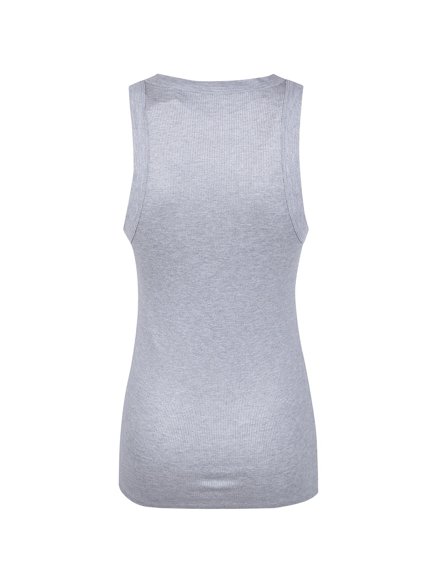 Топ MAJESTIC FILATURES Ribbed tank top, размер 44, grey — фото 1