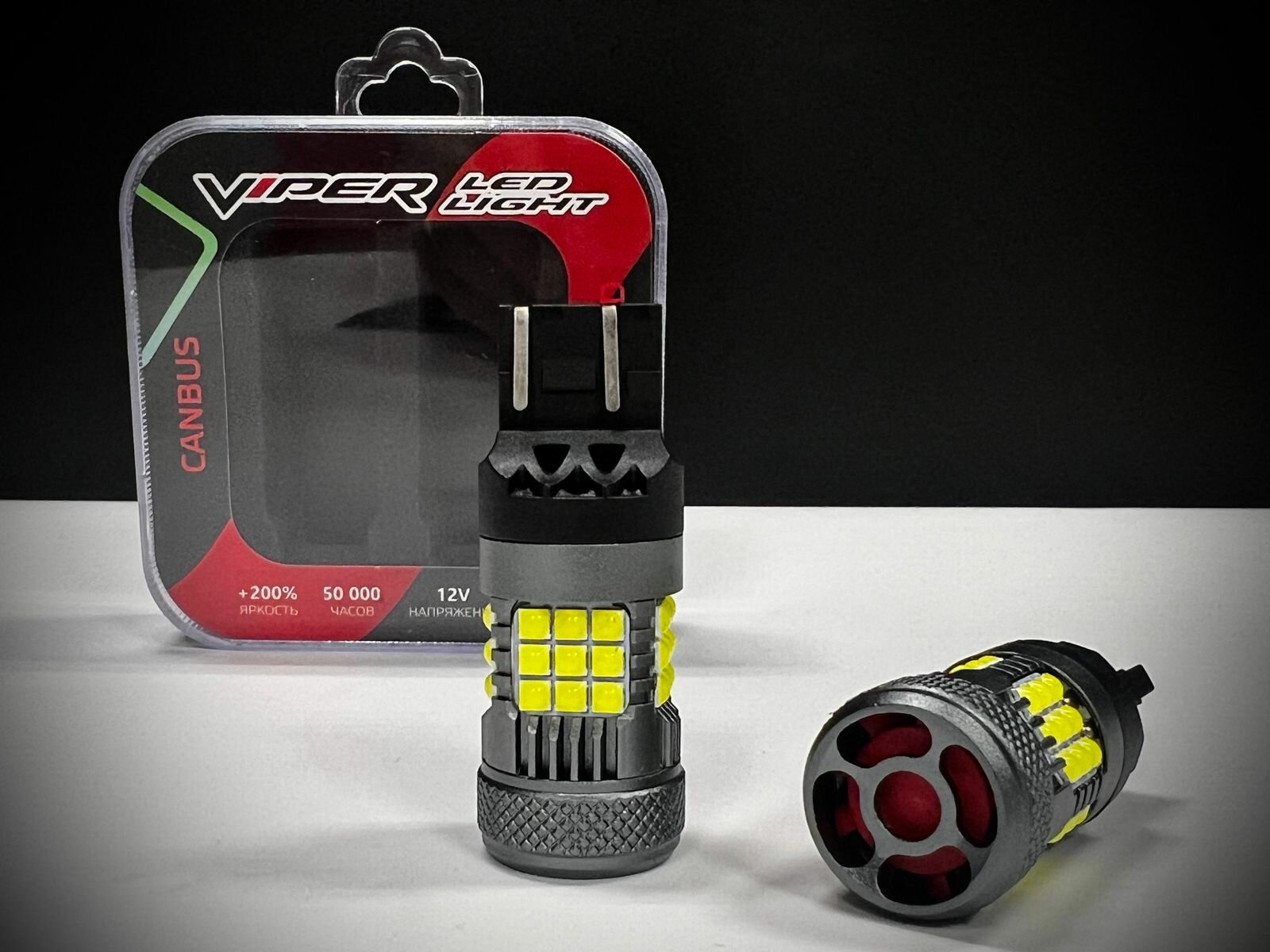 Светодиодные лампы VIPER W21/5W с обманкой для LADA ВАЗ Largus 2 / 7440 M3030 36SMD / Супер Яркие автомобильные led лампочки