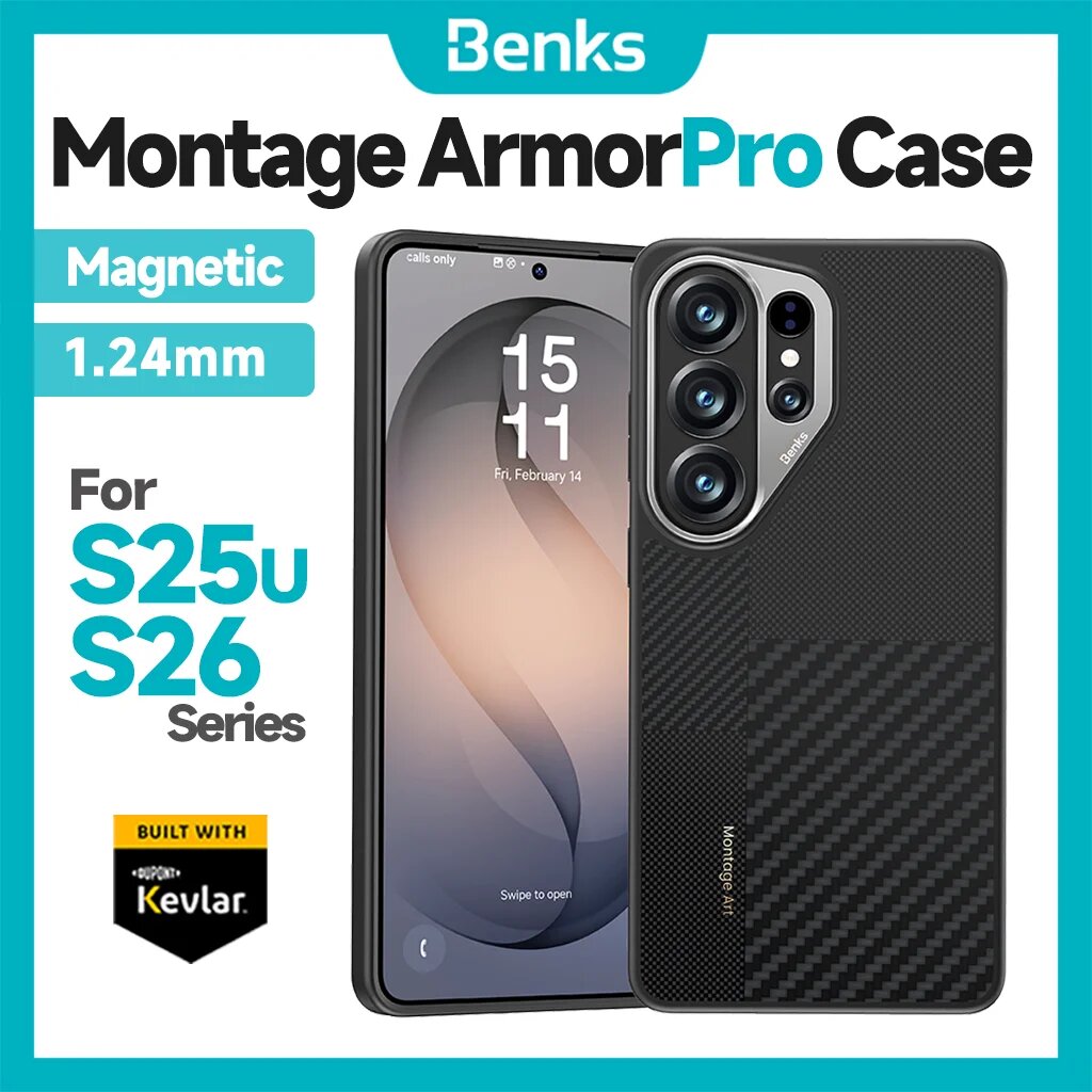 Чехол Benks Montage ArmorPro для Samsung Galaxy S25 Ultra, кевлар