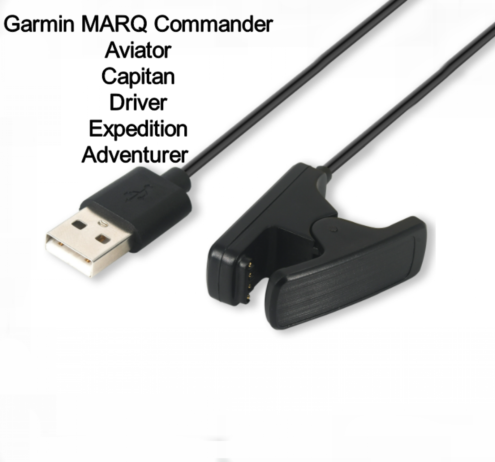 USB-кабель-зарядное устройство MyPads для умных часов Garmin MARQ с прищепкой