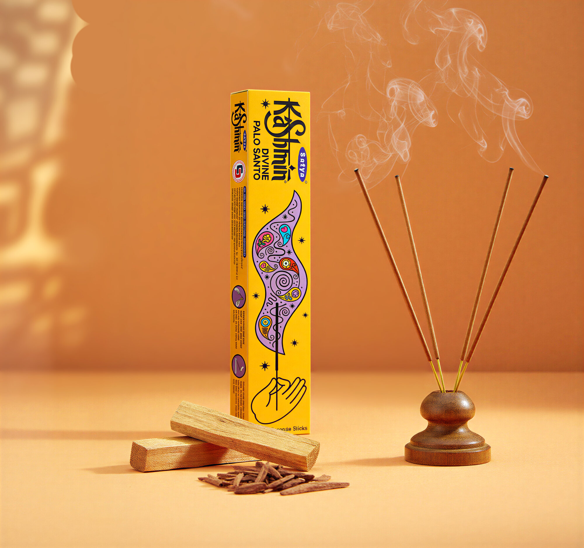 Kashmin DIVINE PALO SANTO Incense, Satya (Благовония Кашмин божественный пало санто, Сатья), 15 г.