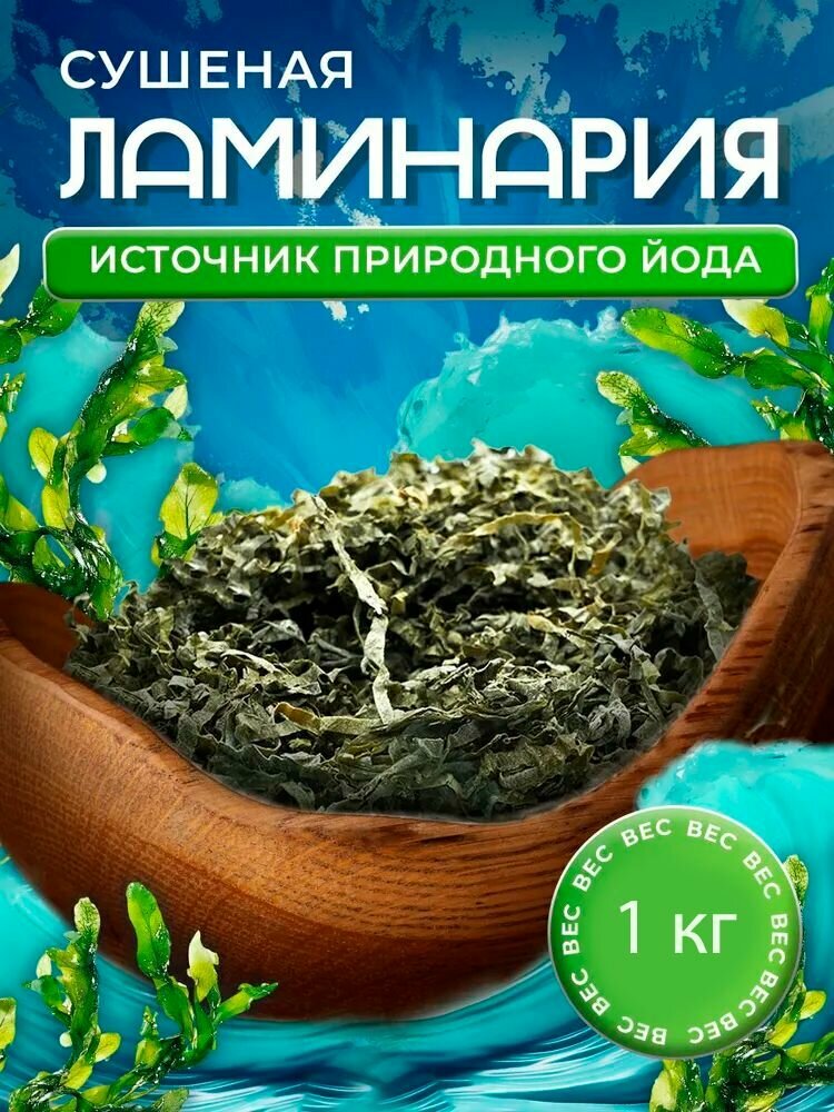 Сушёная морская капуста MASTER KAN, ламинария, прессованная, 1 кг