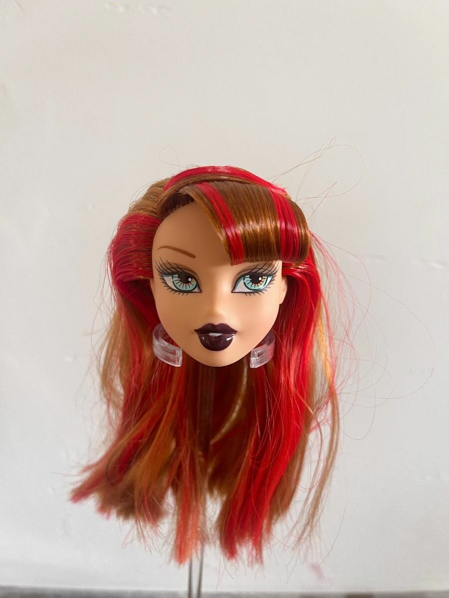 Голова куклы Bratz в панк-стиле Для кастома, ремонта, творчества Без упаковки
