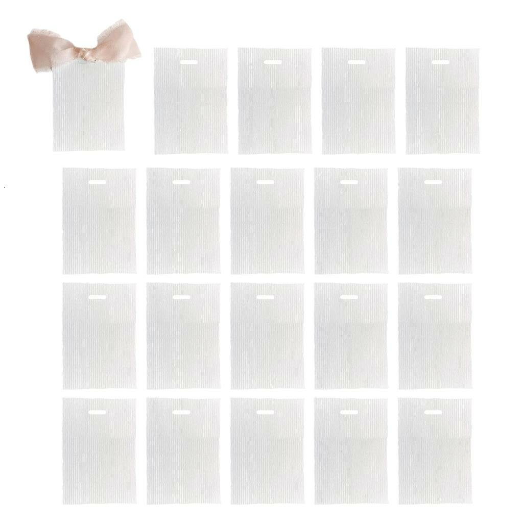 Бумажные карточки для мест гостей с лентами, Розовый