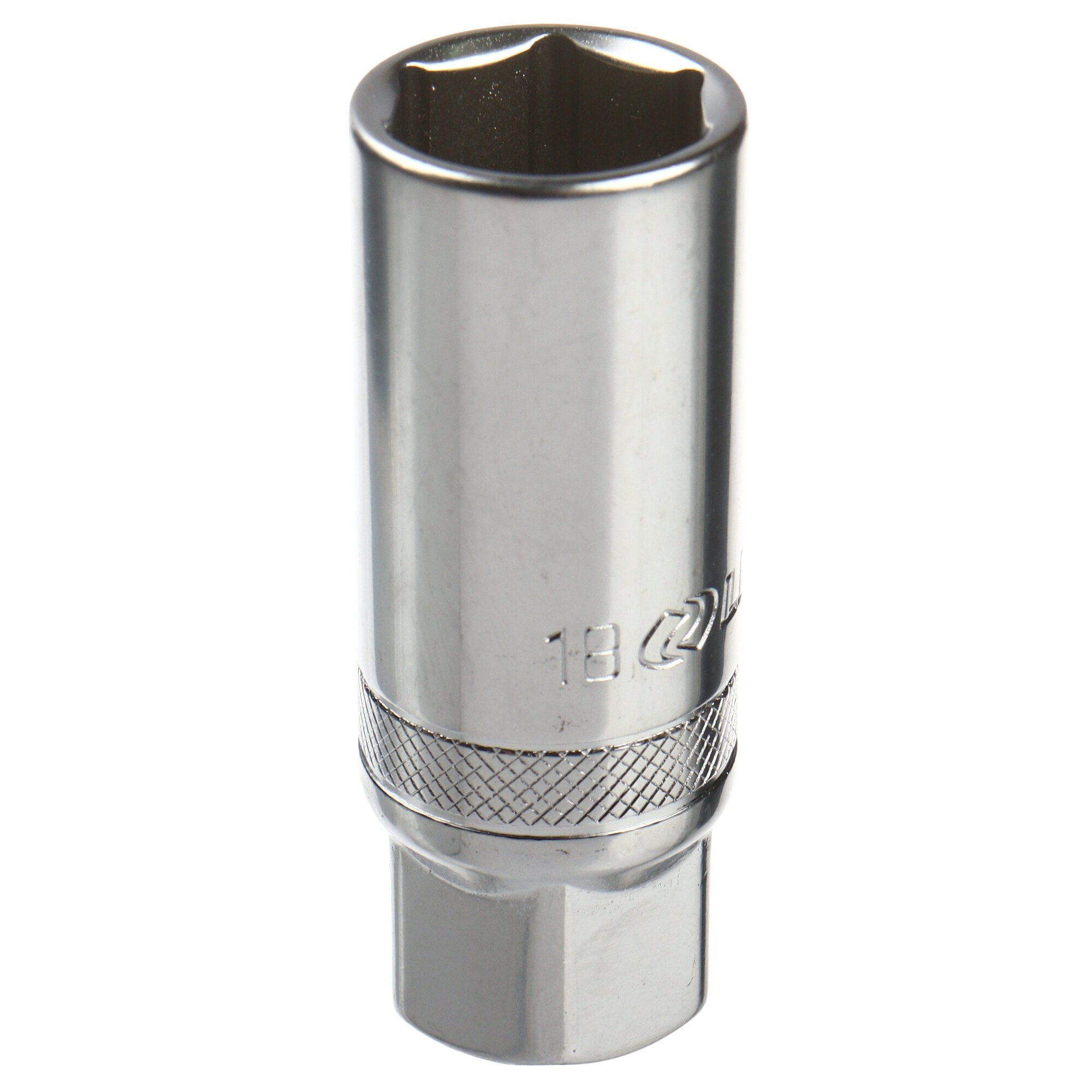 Головка свечная 18мм 3/8" 6-гранная L-65мм LG-37018 LIGE
