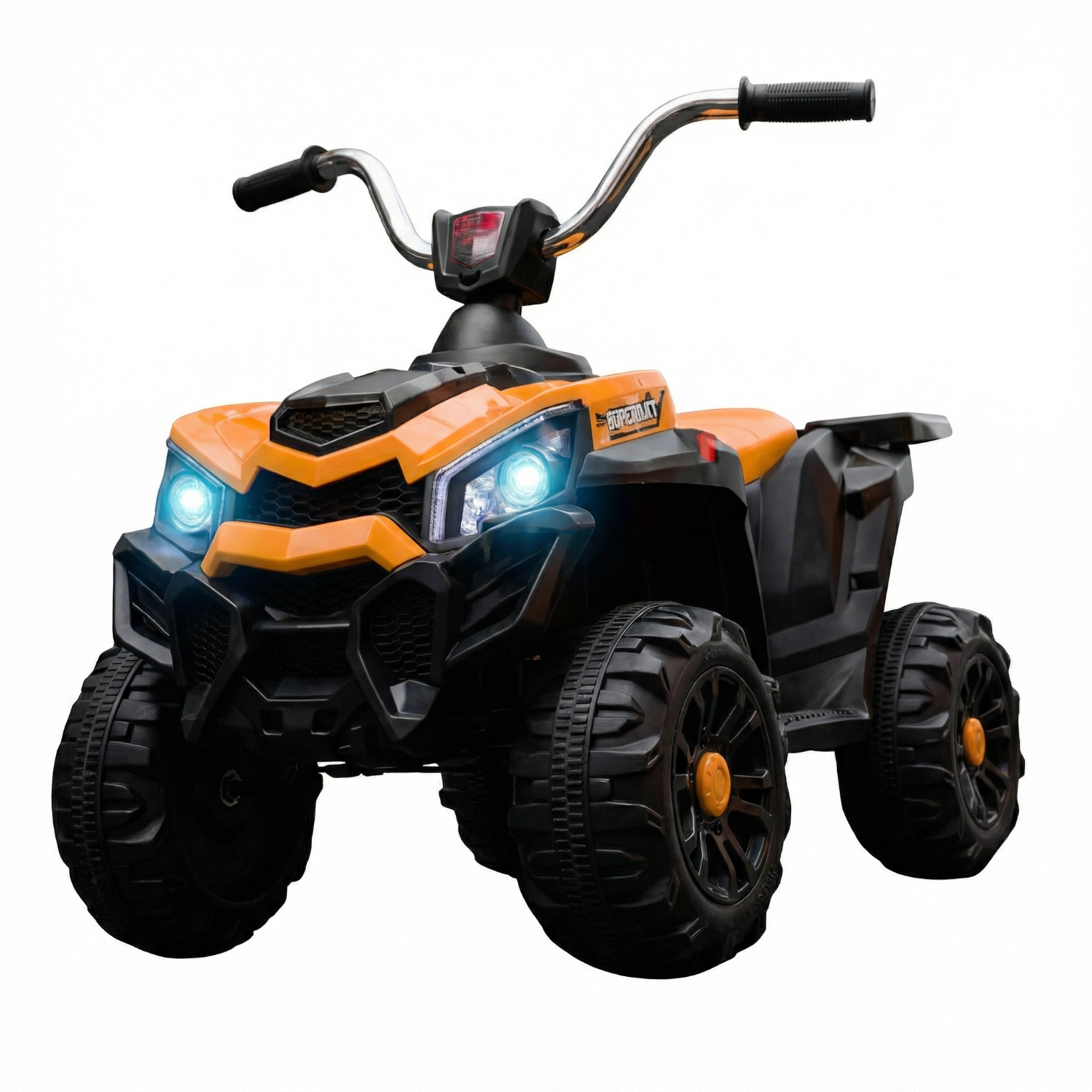 Электромобиль-квадроцикл детский Farfello TR709 на аккумуляторе, световые и звуковые эффекты, оранжевый