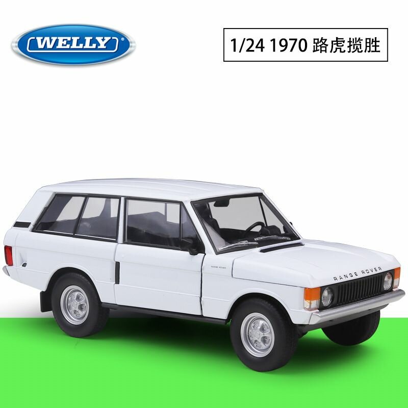 WELLY 1:24 1970 Land Rover Alloy Car Model Модель коллекции автомобилей для взрослых, детские игрушки