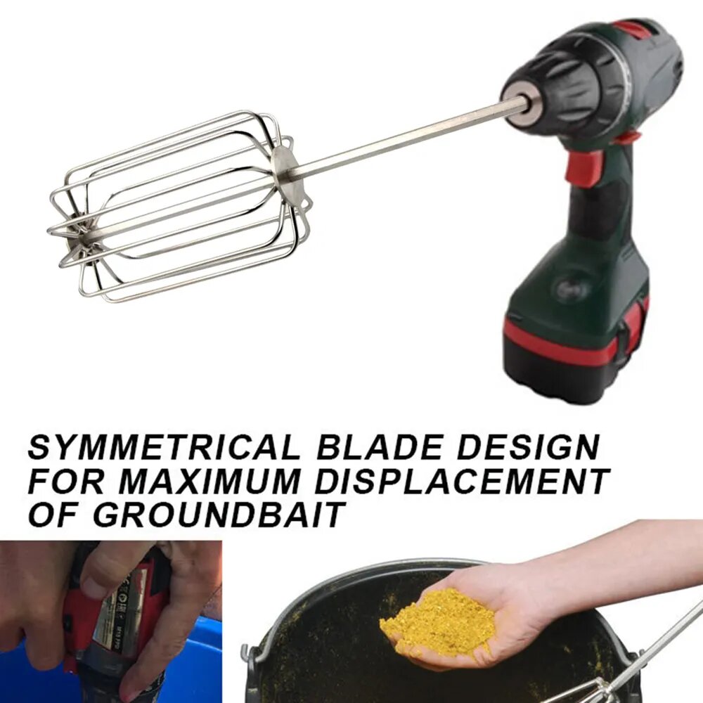 Миксер для прикормки с 11 лопастями из нерж. стали, 430 мм для прикормки