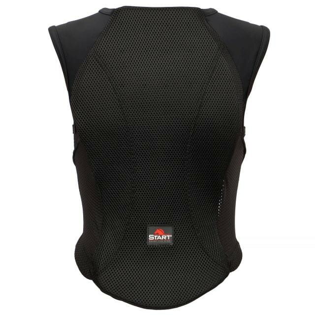 Decathlon Защитный жилет для верховой езды START EffectFlex, для подростков, размер CS, черный