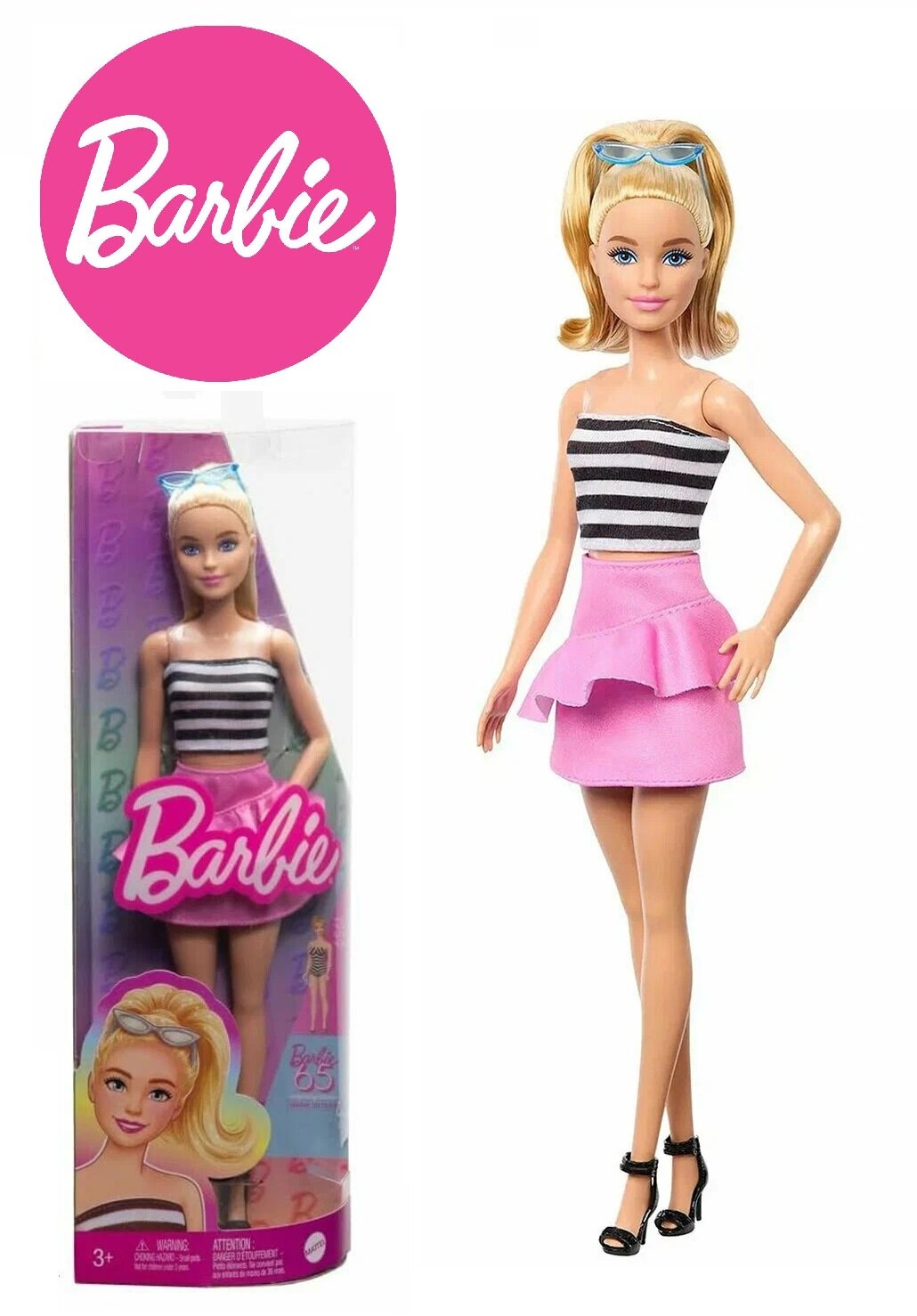 Кукла модельная Mattel Barbie " Модница Fashionistas", блондинка