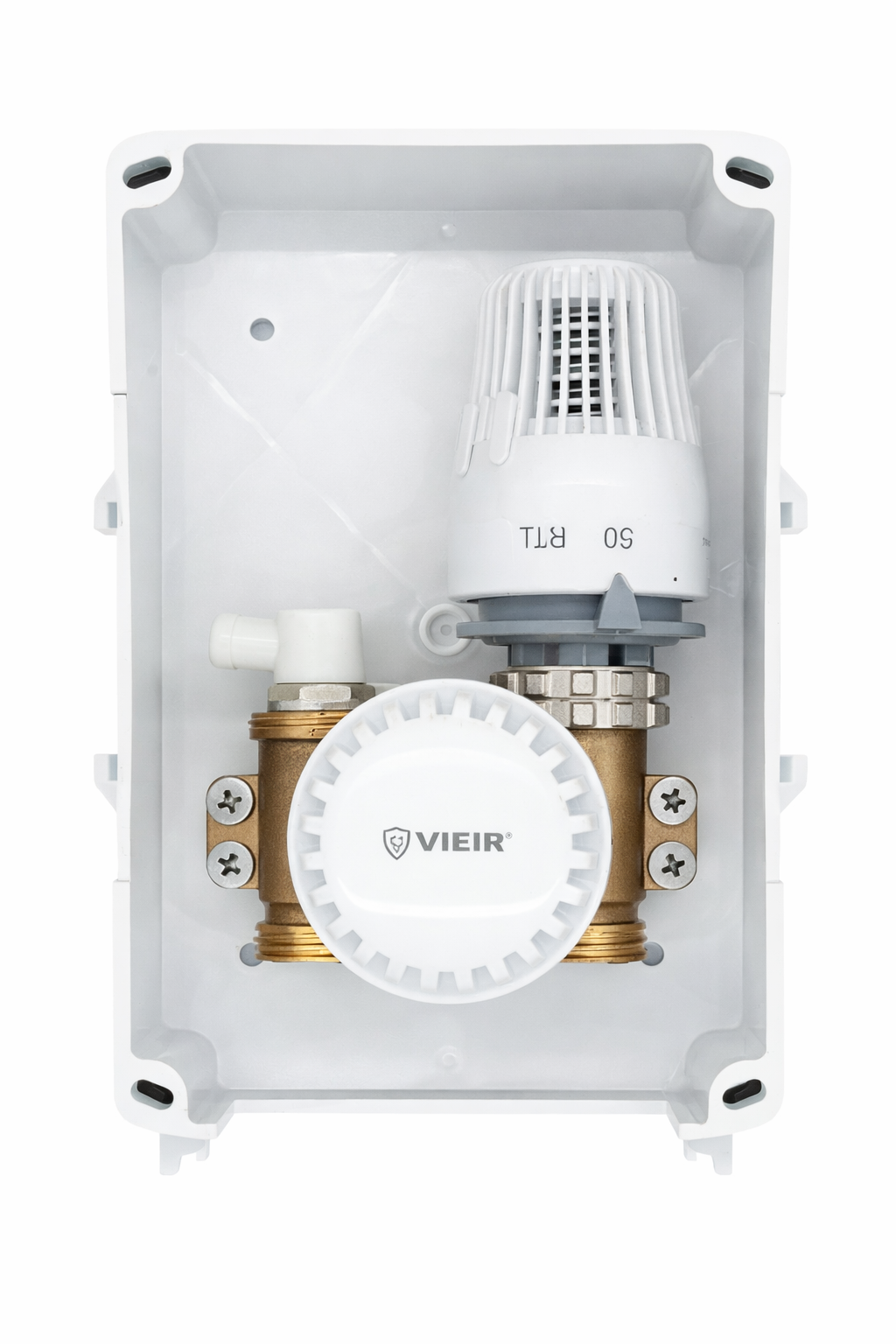 Терморегулирующий комплект ViEiR VRT17, с термоголовкой, белый