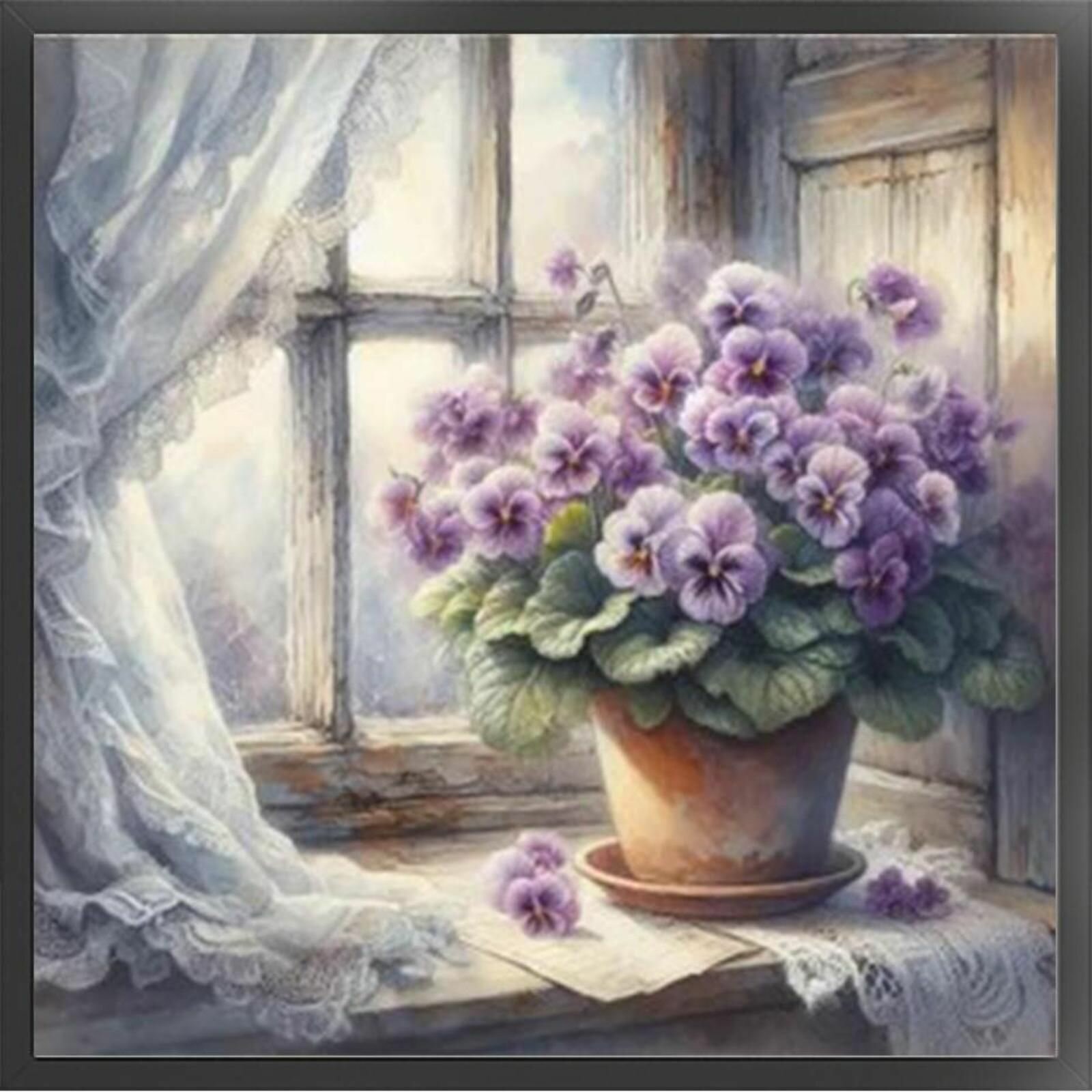 Вышивка крестом с рисунком на канве, хлопок 11CT, 40x40 см