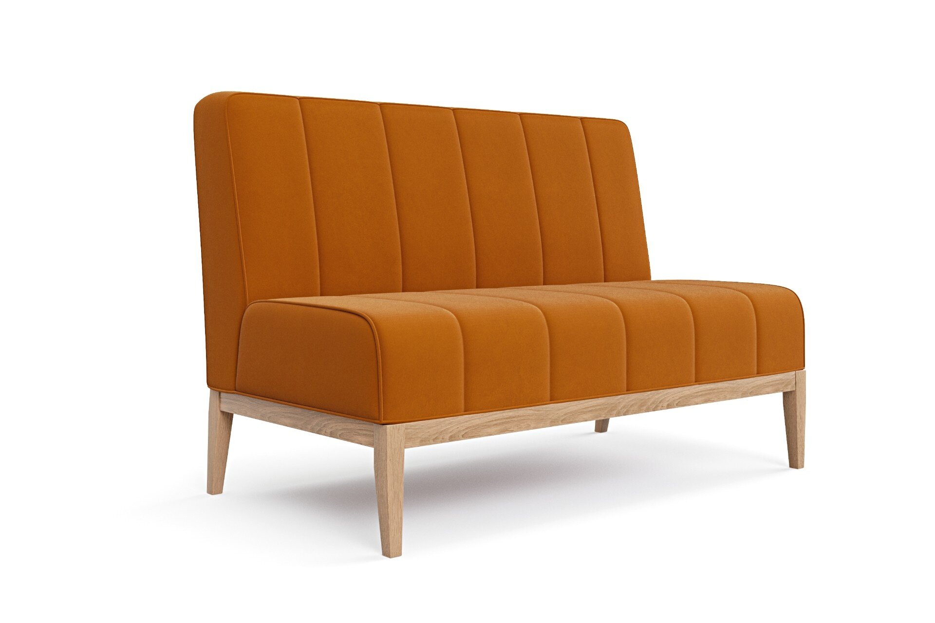 Диван нераскладной Маркес, в цвете коричневый (ткань Вивальди 31)