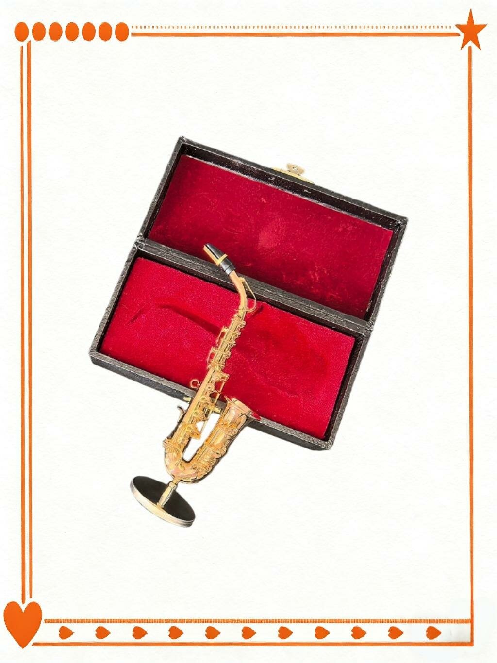 Бронзовая саксофонная реплика, 14cm