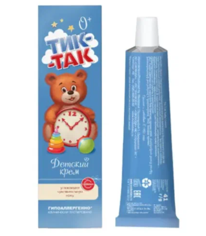 Крем детский Тик-Так, крем для детей, 41 г, 1шт.