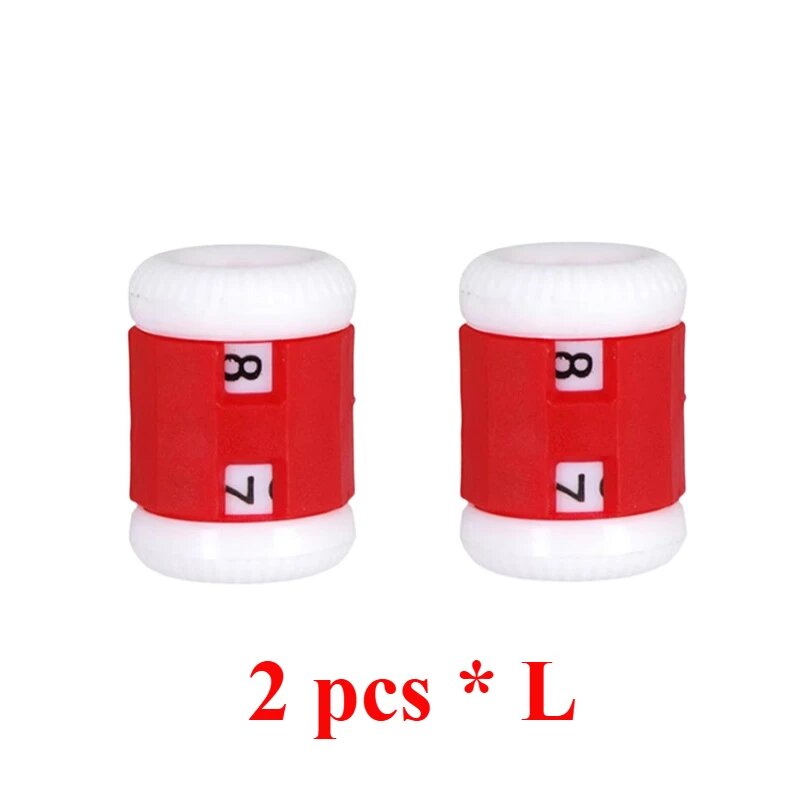 Пластиковые счетчики рядов для вязания, синий/красный 2pcs L