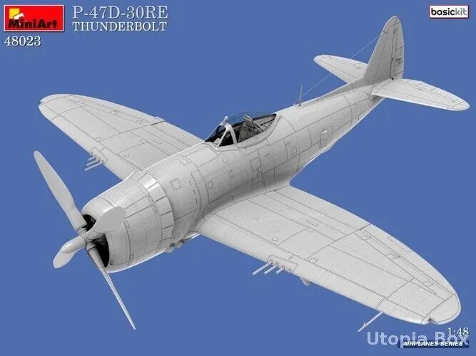 Сборная модель MiniArt P-47D-30RE Thunderbolt (Basic Kit) 1/48 для склеивания — фото 1