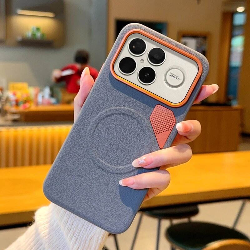 Чехол для Poco F8 Ultra, серый, с защитой камеры