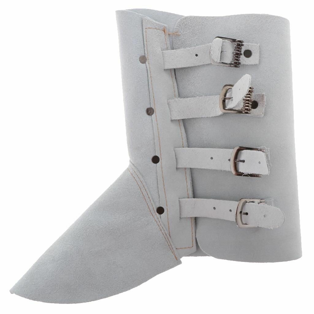 Защитные гетры для сварки из кожи, чехол на обувь, белые, регулируемые, огнестойкие, прочные