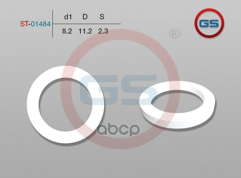 Тефлоновое кольцо 8,2*11,2*2,3 GS арт. ST-01484
