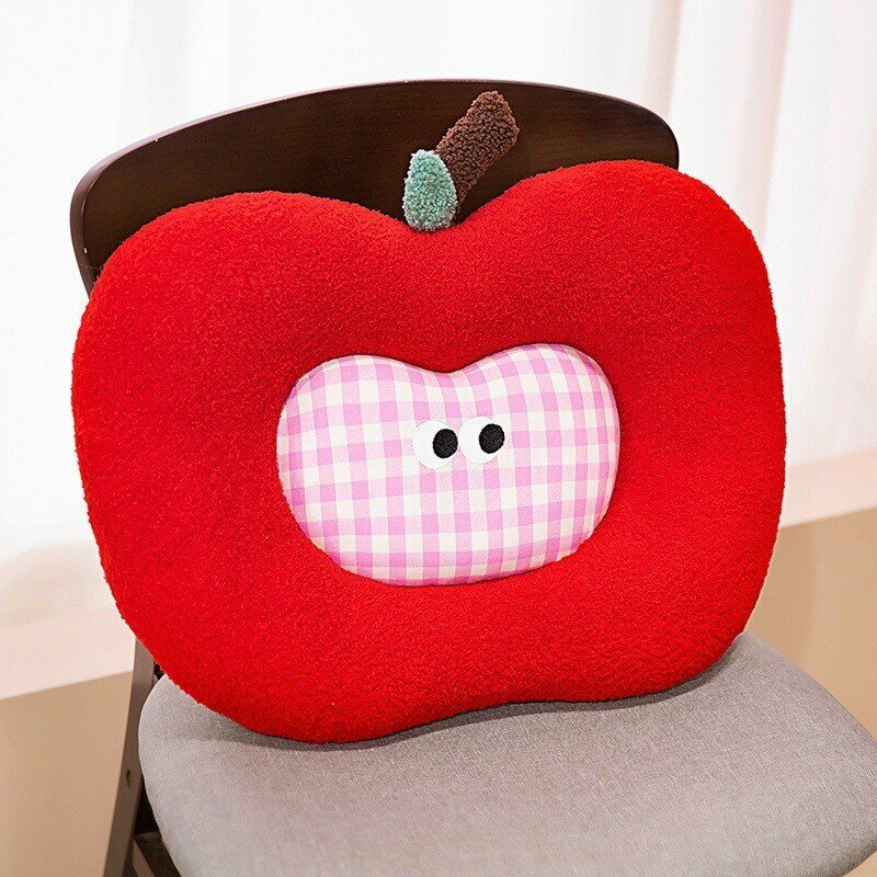 Cozy seat cushion with plush cover for living room and home office support, purple