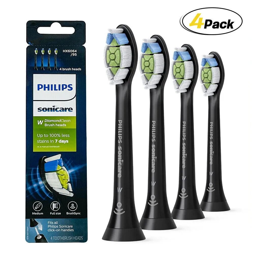 Сменная насадка для зубной щетки Philips Sonicare W DiamondClean, HX6064/95
