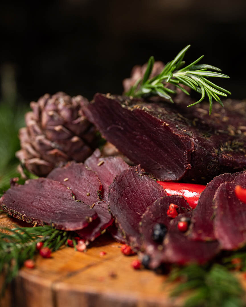 Брезаола из лося 100г, Гастроном "Экспедиция", вакуумная упаковка, чистый продукт