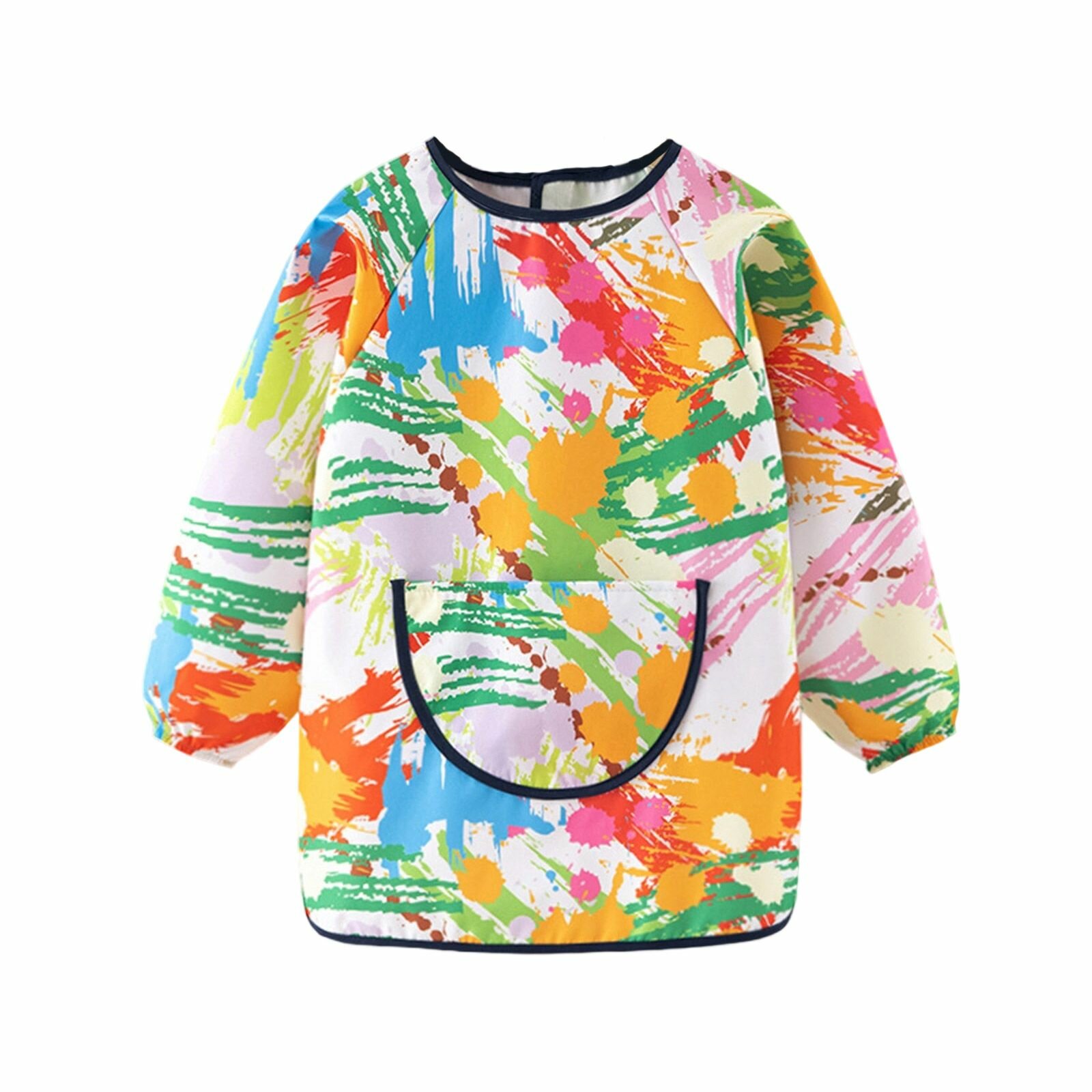 Водонепроницаемый детский фартук с рукавами и карманом