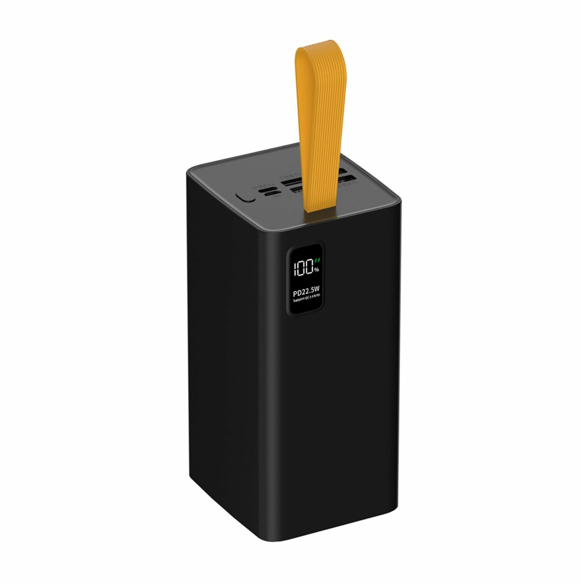 Внешний аккумулятор Pero PB10 60000 mAh, Li-Pol, output USB-C + 4 USB-A, черный
