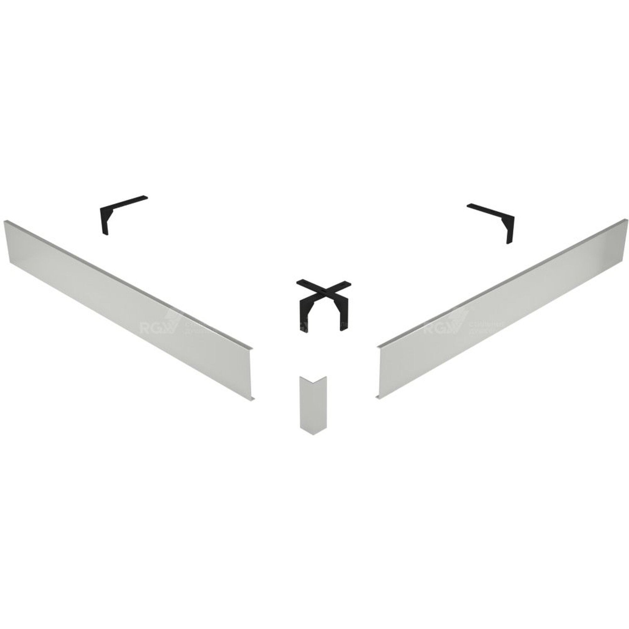 Экран для поддона RGW N, ST-01 80х80 см квадрат Белый (50231588-01)