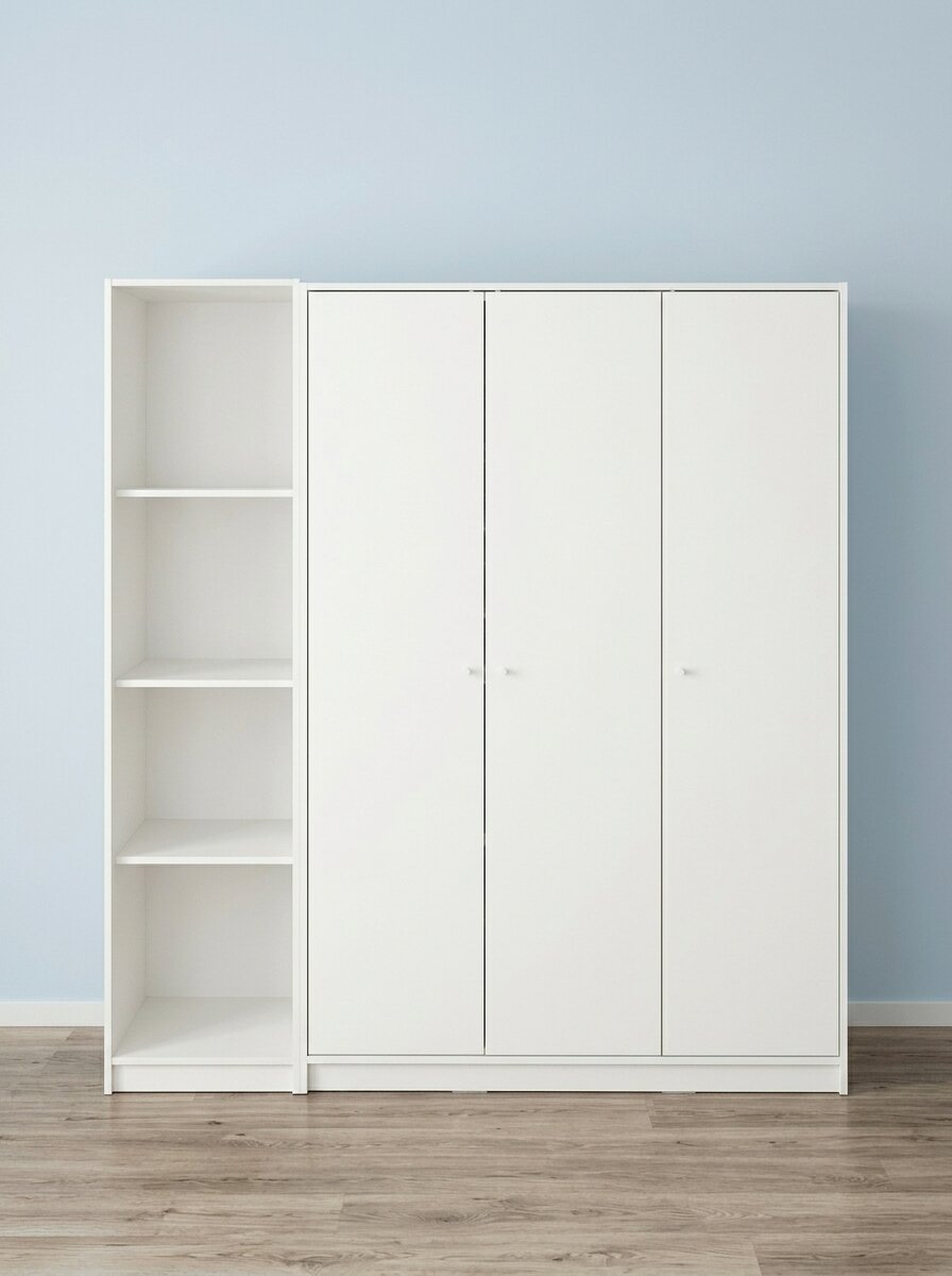 Шкаф икеа KLEPPSTAD, модульный, скандинавский, 160х177x55 см