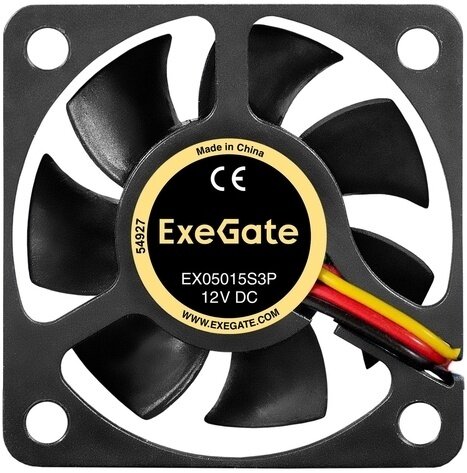 Вентилятор Exegate 50x50x15 EX05015S3P, 5500rpm, 30dB(M), 0.16A. SLB,3pin