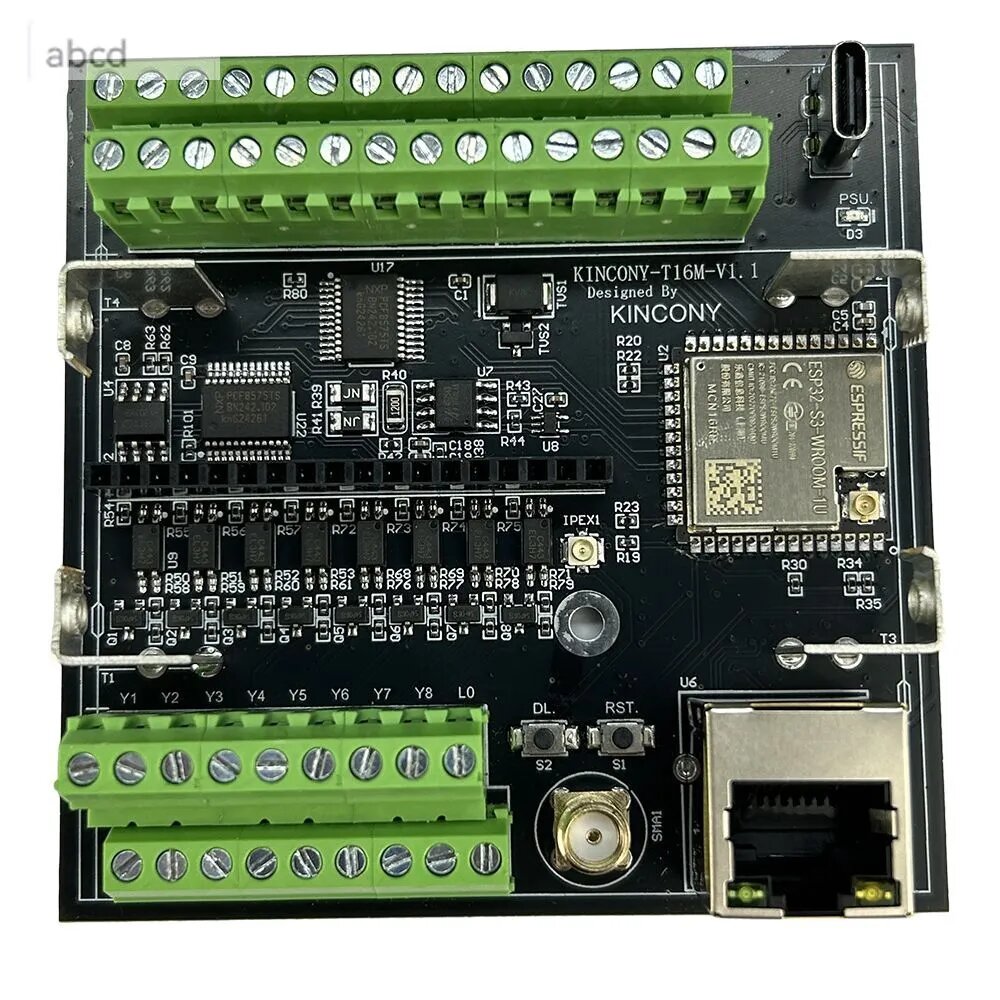 Умное реле KinCony T16M Smart Controller с Ethernet портом и поддержкой Amazon Alexa — фото 1
