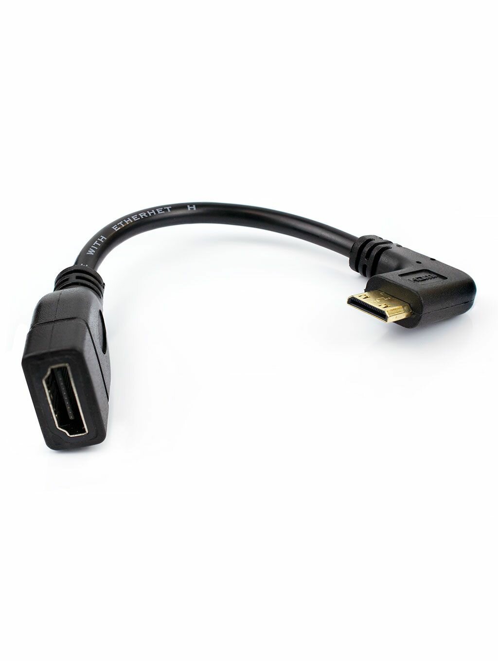 HDMI (M) на Mini HDMI (M Flag) левый угол 15cм