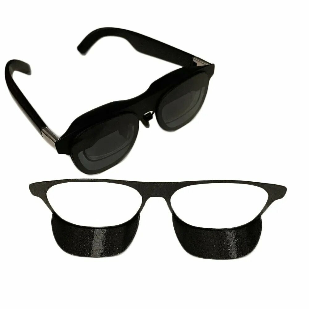 Для Xreal One Black Screen Shade Lens Protector Нижний световой щит