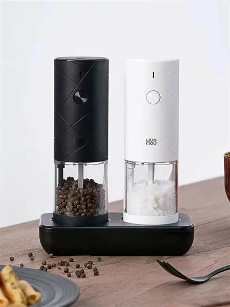 Мельница для специй электрическая HuoHou Large Capacity Electric Grinder Set HU0290 (набор из 2шт на подставке)