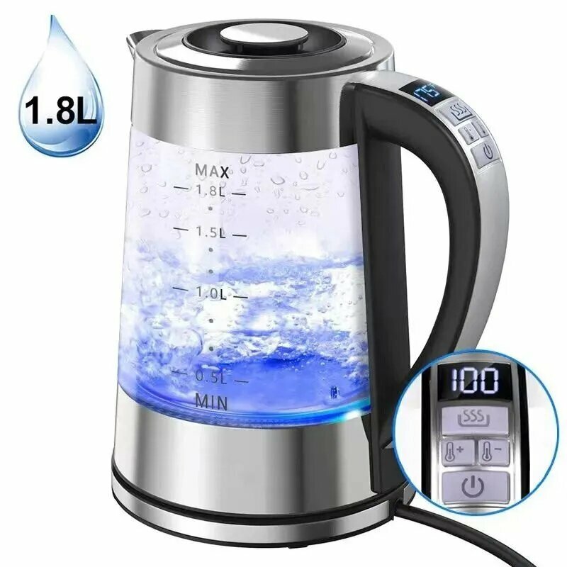Электрический чайник Polaris WIFI IQ Home PWK 1725CGLD, прозрачный